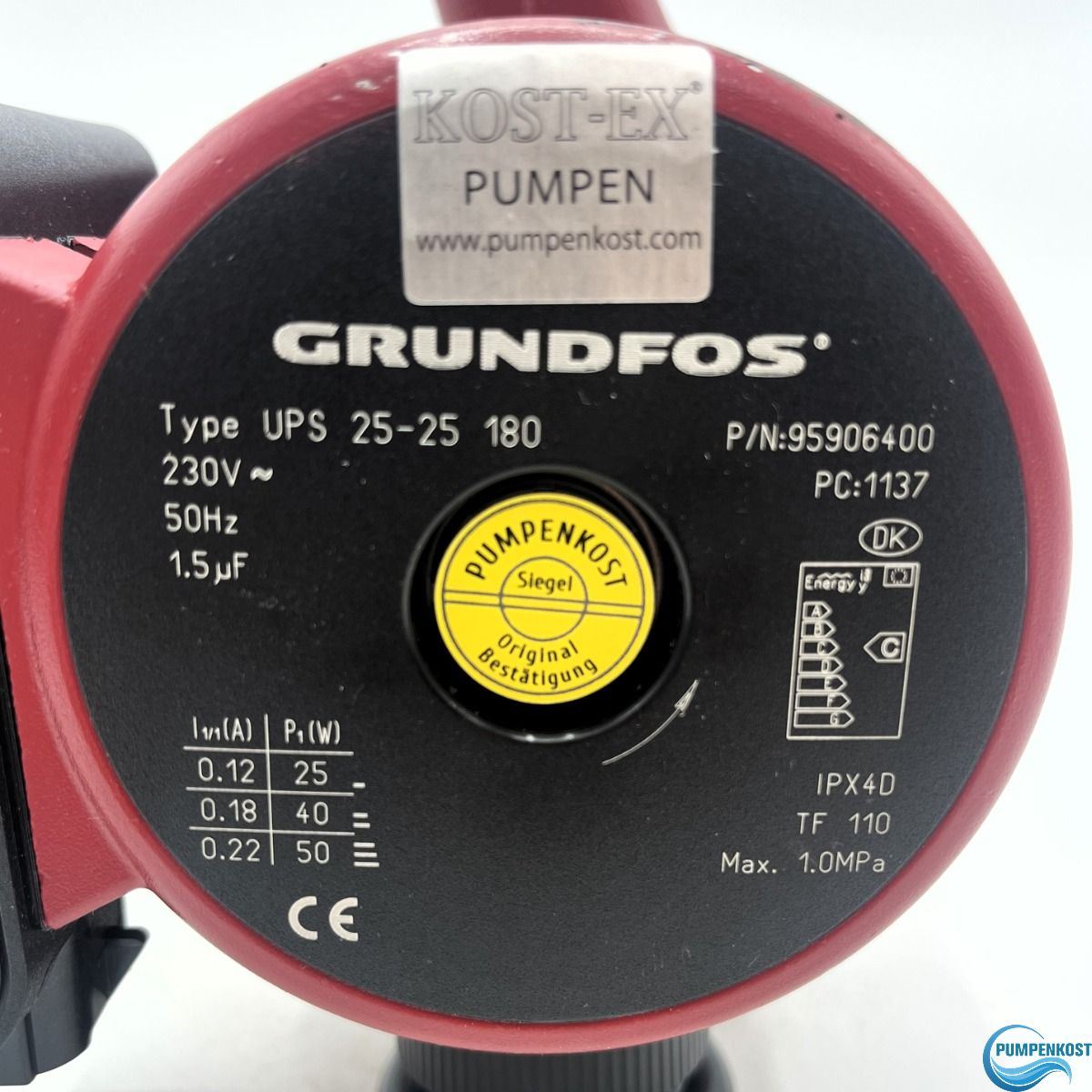Grundfos UPS 25 - 25 180 Heizungspumpe Umwälzpumpe 1x230V P13/1452