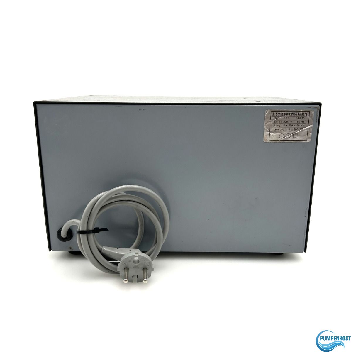 Schliemann Trafo Typ EBS 14/015 pri. 220 V 4-fach Trenntrafo N-AV 3629 ...